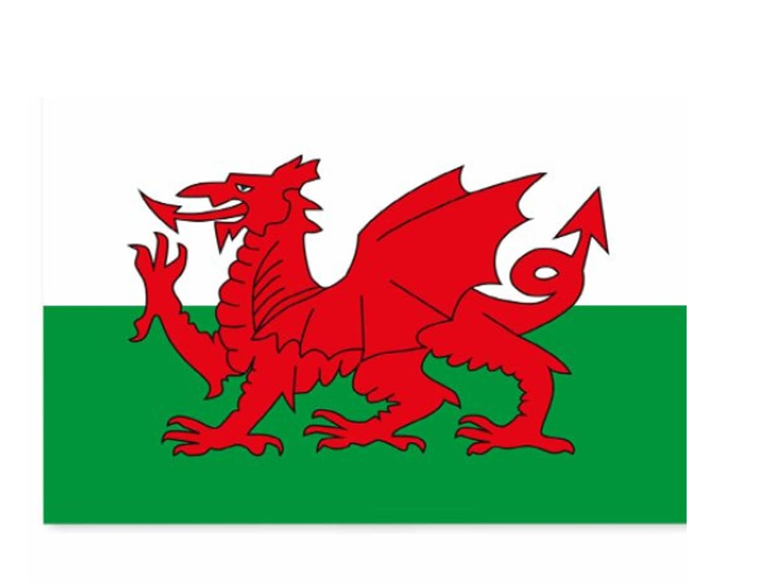 Wales Flag - the Red Dragon Flag of the Welsh - Etsy