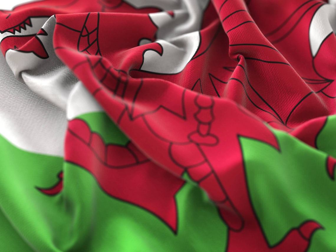 Wales Flag - the Red Dragon Flag of the Welsh - Etsy