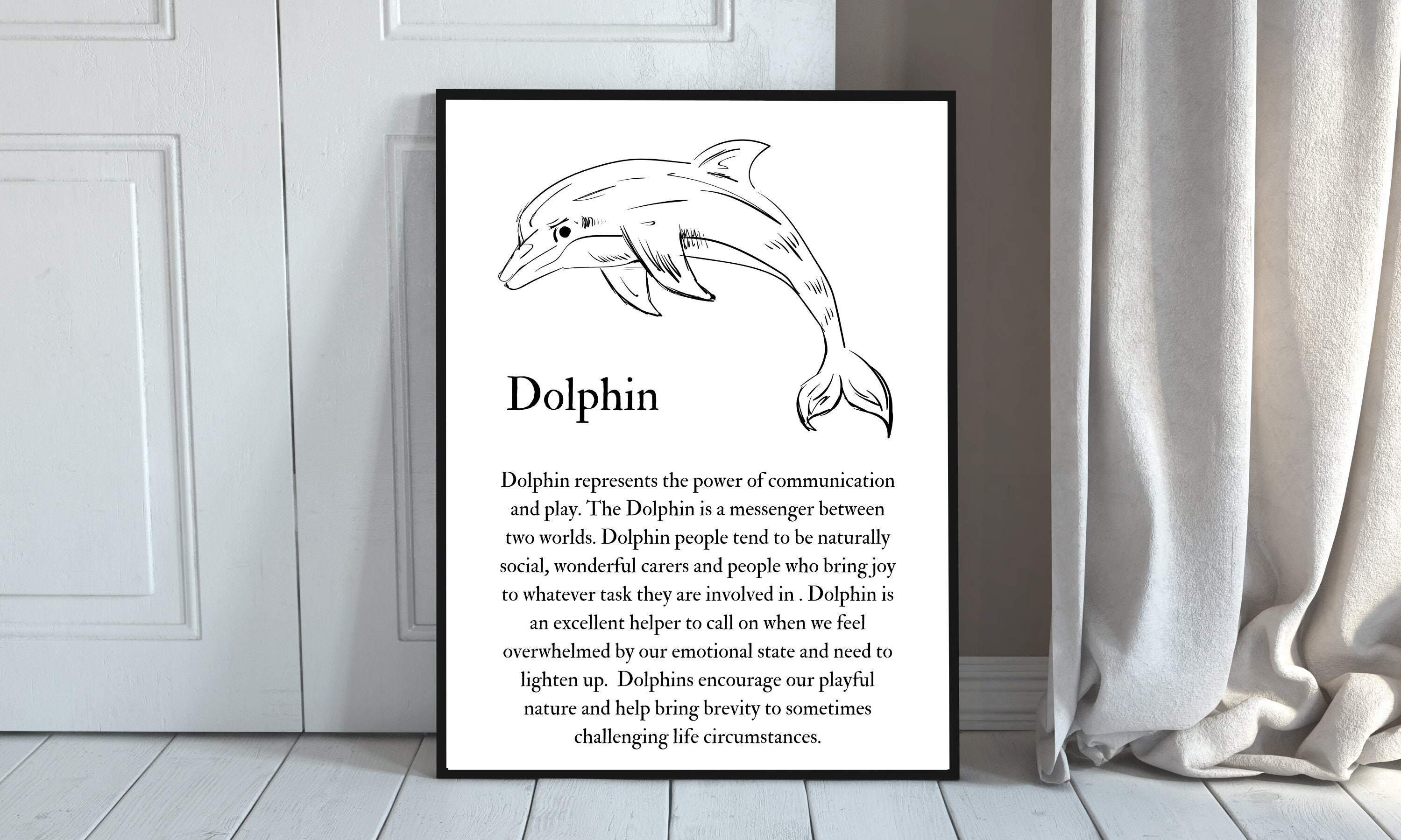 Dolphin Art, Dolphin Gifts, Animal Totem Gift, Dolphin Quotes, Vintage ...