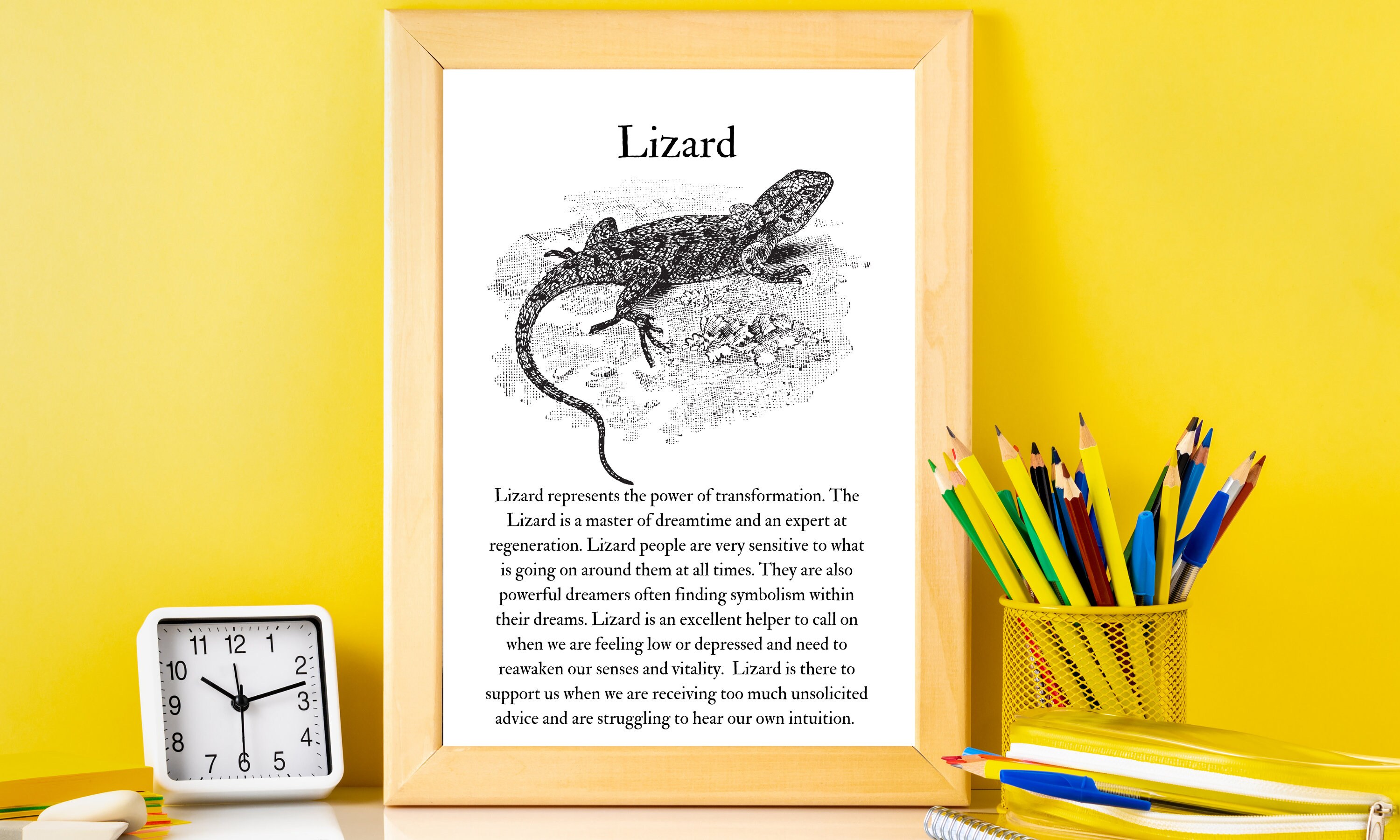 Lizard Art Lizard Gifts Animal Totem Gift Lizard Quotes - Etsy