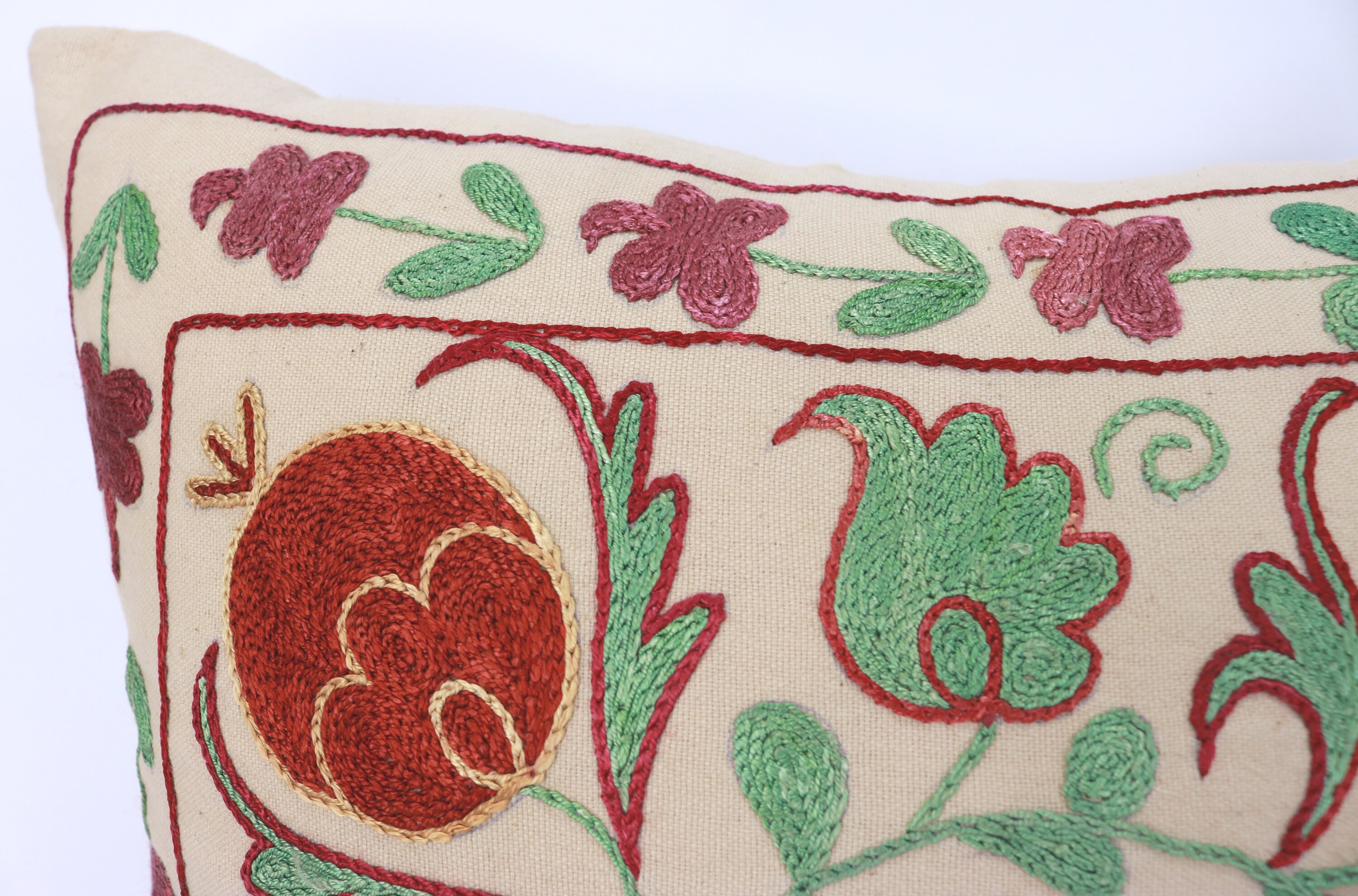 Suzani Pillow Uzbek Embroidery Suzani Throw Pillow Suzani - Etsy