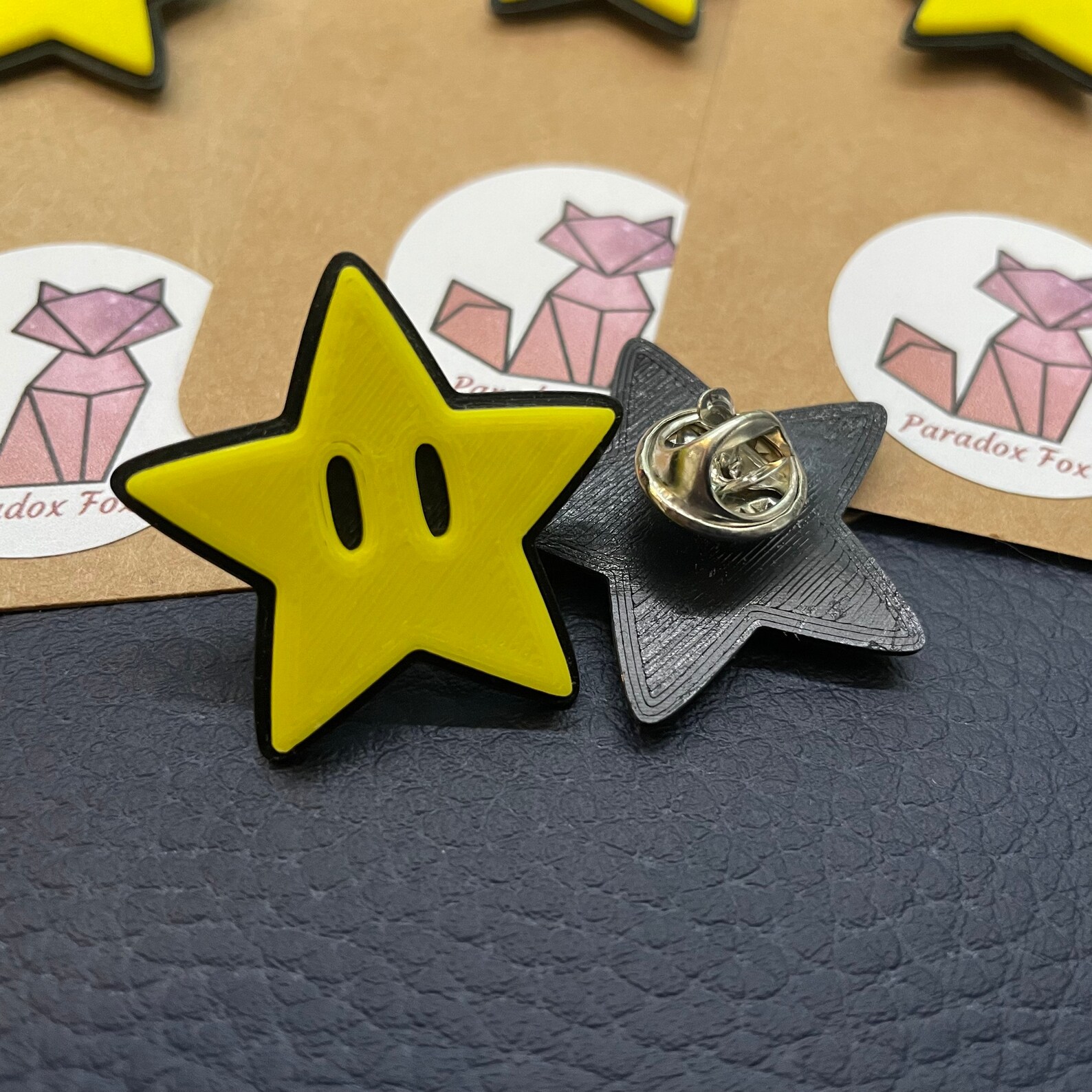Mario Inspired Yellow Star Pin Badge - Etsy UK