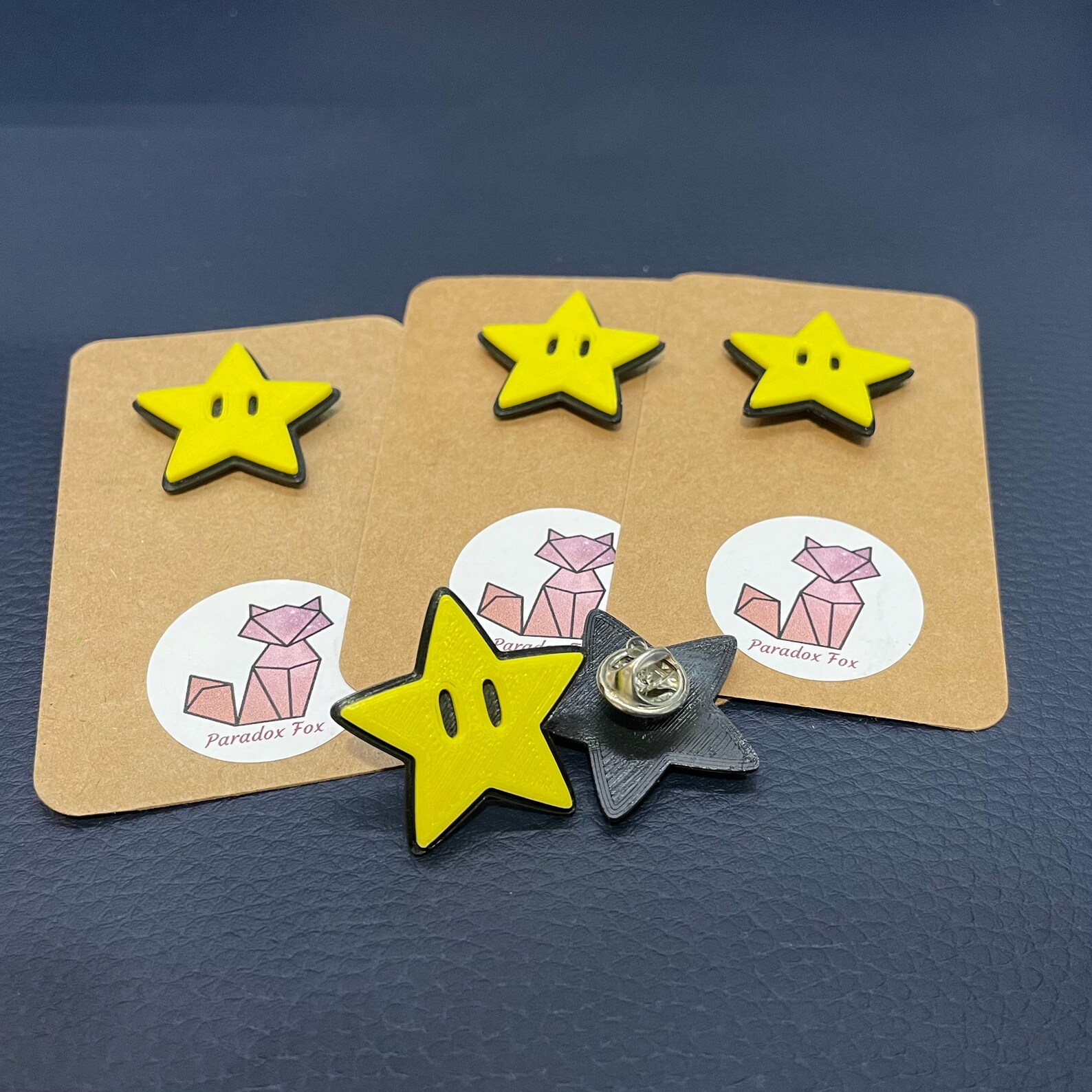 Mario Inspired Yellow Star Pin Badge - Etsy UK