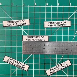 Property of Ned Flanders Sticker, Label, Simpsons, Funny Sticker, Homer ...