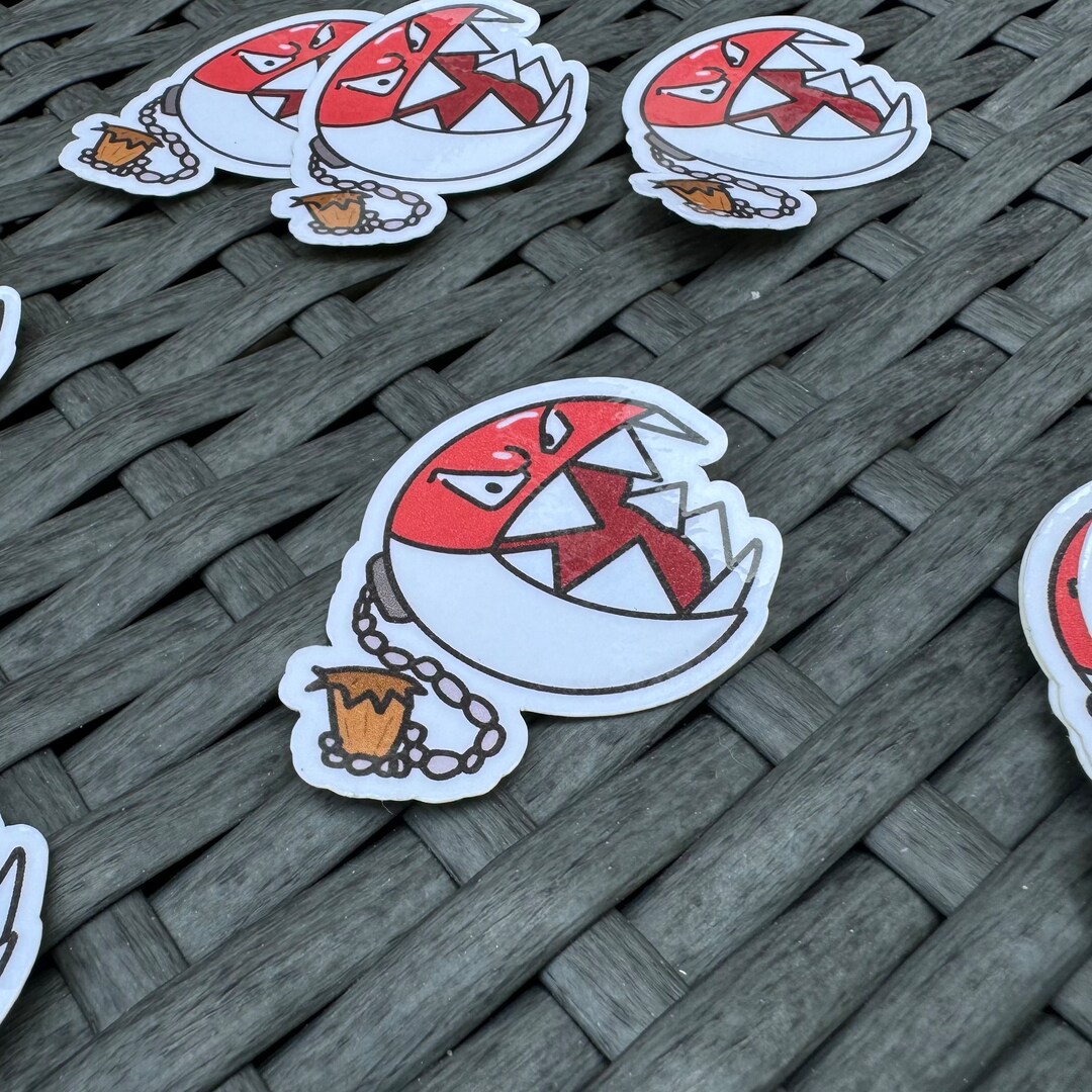 Chain Chomp / Voltorb Mashup Sticker - Laptop Sticker, Tablet Sticker ...