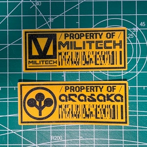Property of Arasaka & Militech Cyberpunk 2077 Sticker, Label, Product ...