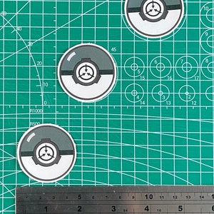 SCP Foundation Containment Ball Pokéball Sticker, SCP Decal, Pokeball ...