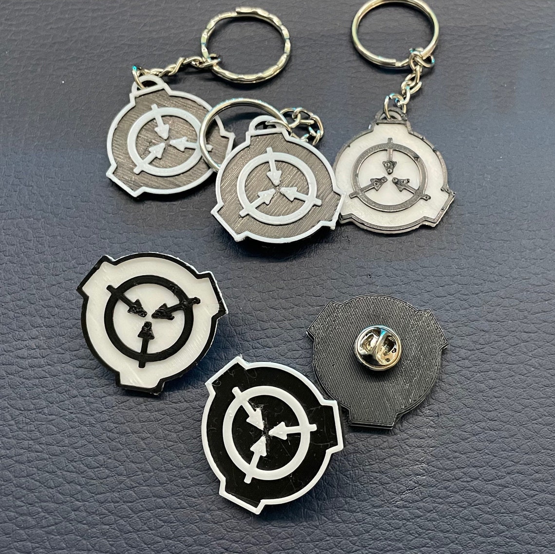 SCP Foundation Logo Keyring/keychain - Secure. Contain. Protect. - Etsy