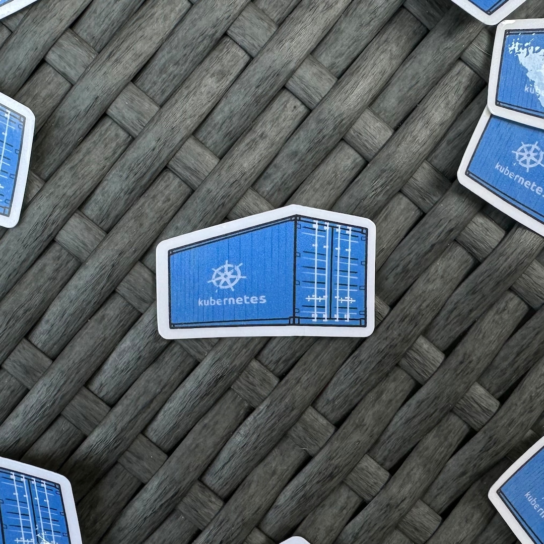 Kubernetes Shipping Container Sticker - Laptop Sticker, Tablet Sticker ...
