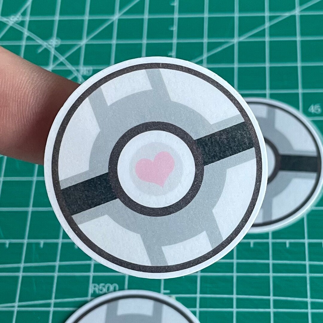 Companion Cube Pokéball Sticker, Portal Sticker, Decal, Pokemon ...