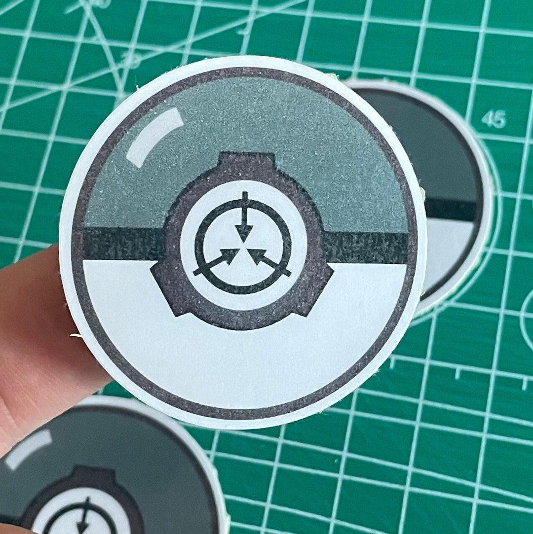 SCP Foundation Containment Ball Pokéball Sticker, SCP Decal, Pokeball ...