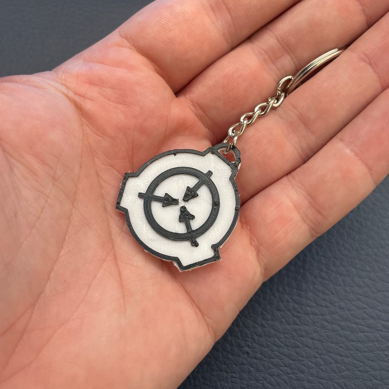 SCP Foundation Logo Keyring/keychain - Secure. Contain. Protect. - Etsy