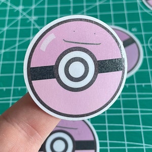 Ditto Face Sticker - Etsy