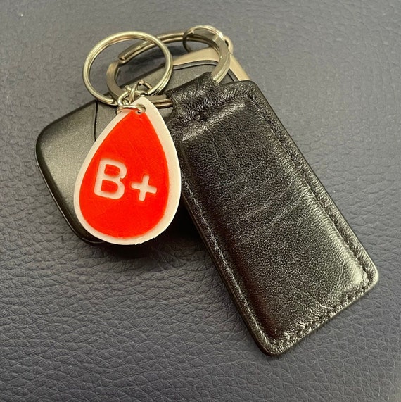 Blood Type / Blood Group Indicator Keyring Keychain - Etsy
