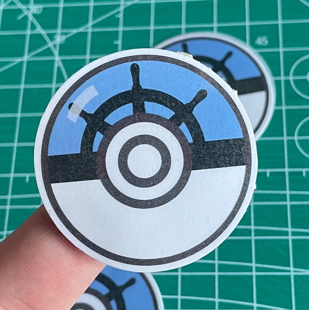 Blue Kubernetes Pokéball Sticker, Decal, Pokemon Sticker, Kubernetes ...