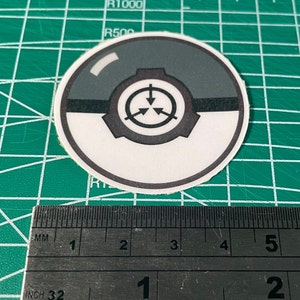 SCP Foundation Containment Ball Pokéball Sticker, SCP Decal, Pokeball ...
