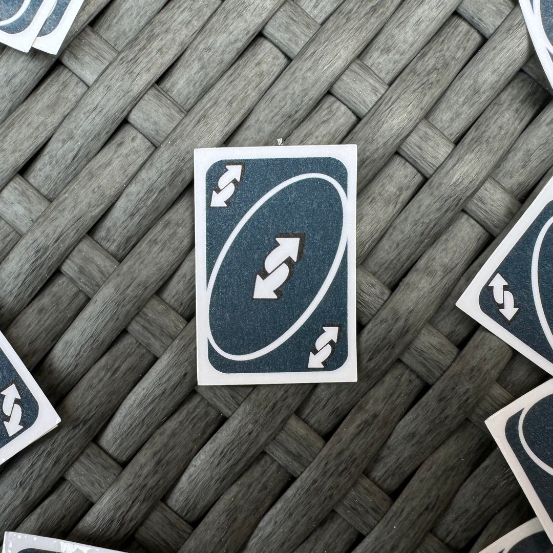 Uno Reverse Sticker - Laptop Sticker, Tablet Sticker, Gaming Sticker ...