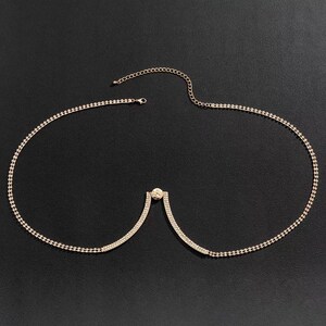 Crystal Rhinestone Bra Bracket Underwear Statement Body Chain - Etsy