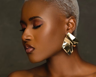 Big Silver Stud Earrings ,huge Silver Statement Bold Studs Large ...