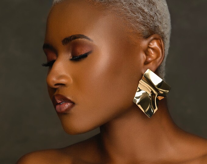 Big Silver Stud Earrings ,huge Silver Statement Bold Studs Large ...