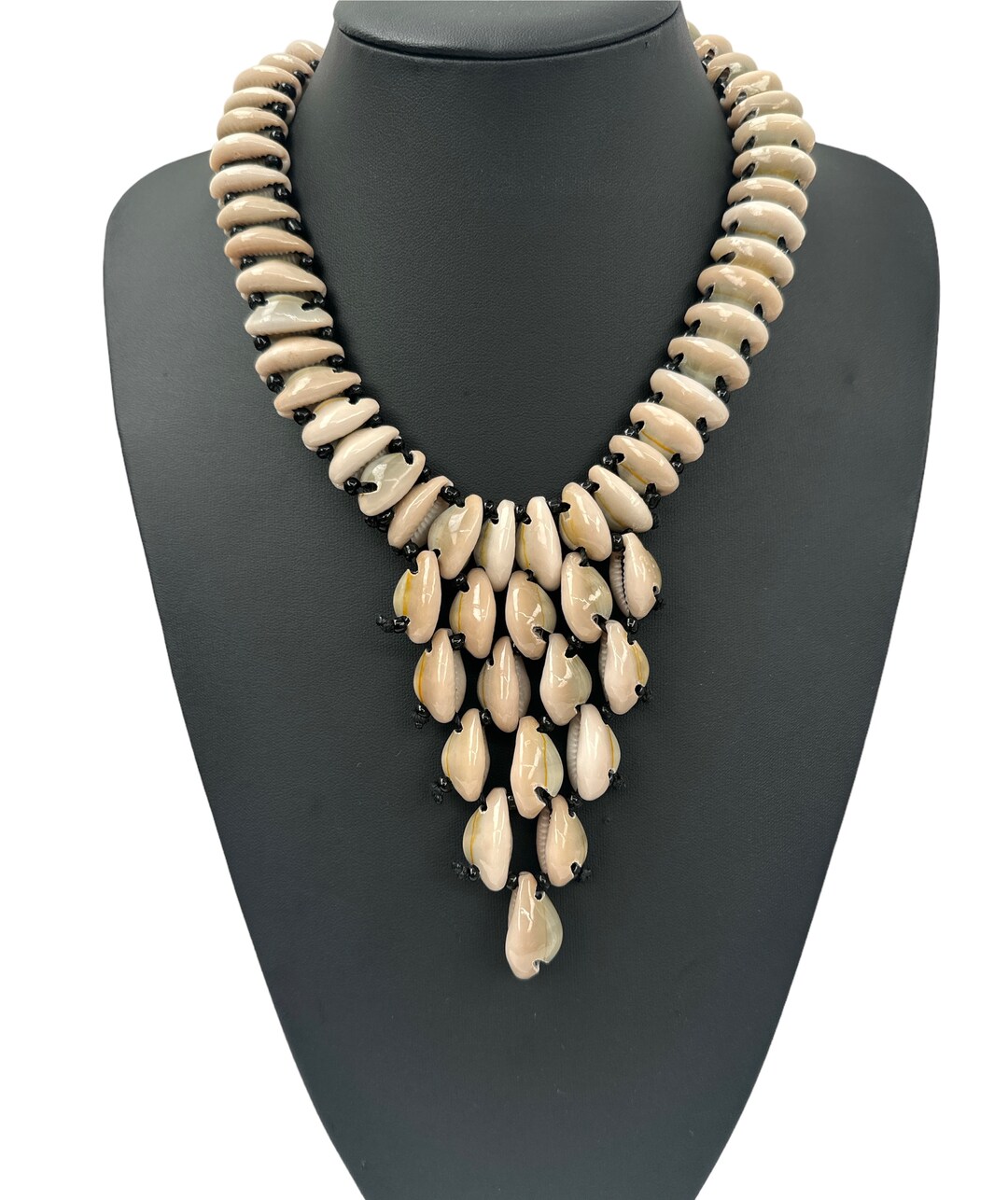 Authentic African Cowrie Seashells Beaded Necklace Pendant - Etsy