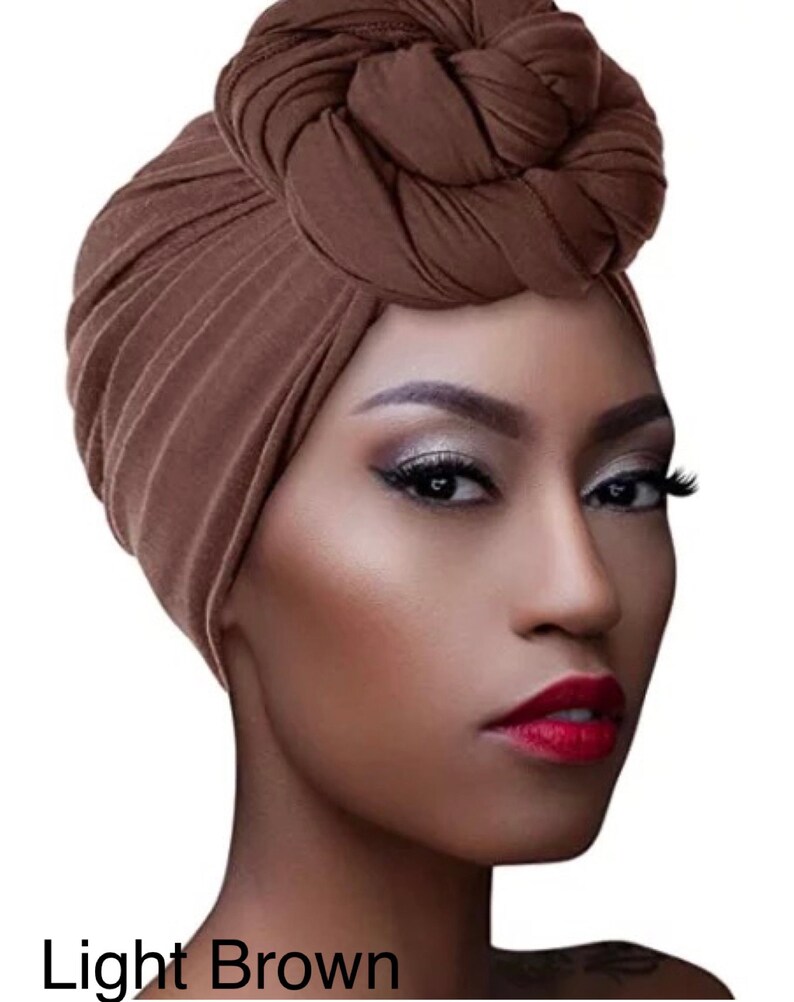 Long Stretch Soft Jersey Knit Fabric Turbans Head Wraps | Etsy UK