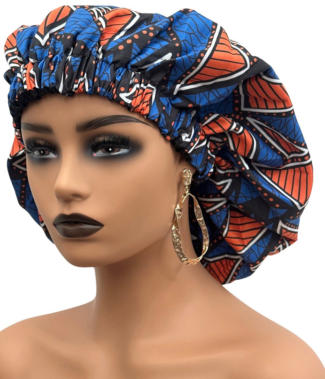 Satin Silk Double Layered Ankara Bonnet Caps - Etsy