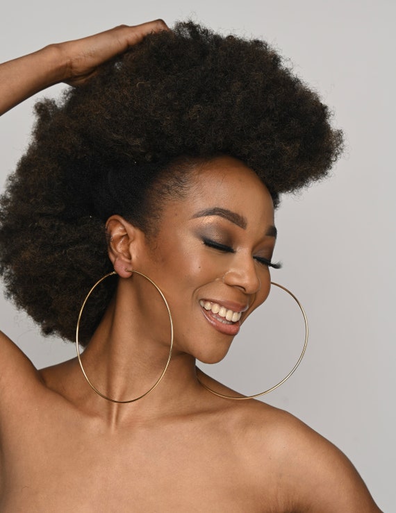 huge hoop earrings