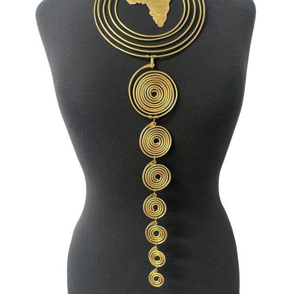 Metal Statement African Necklace - Etsy