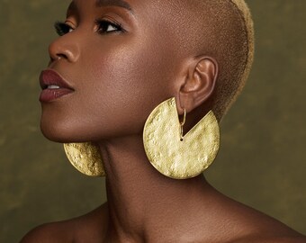 Statement Earrings for Women. African Brass Jewelry Summer - Etsy