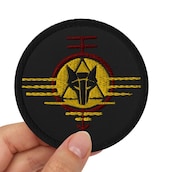 Red Rising Embroidered Patches, Gold and Red Sigil, Embroidered, House ...