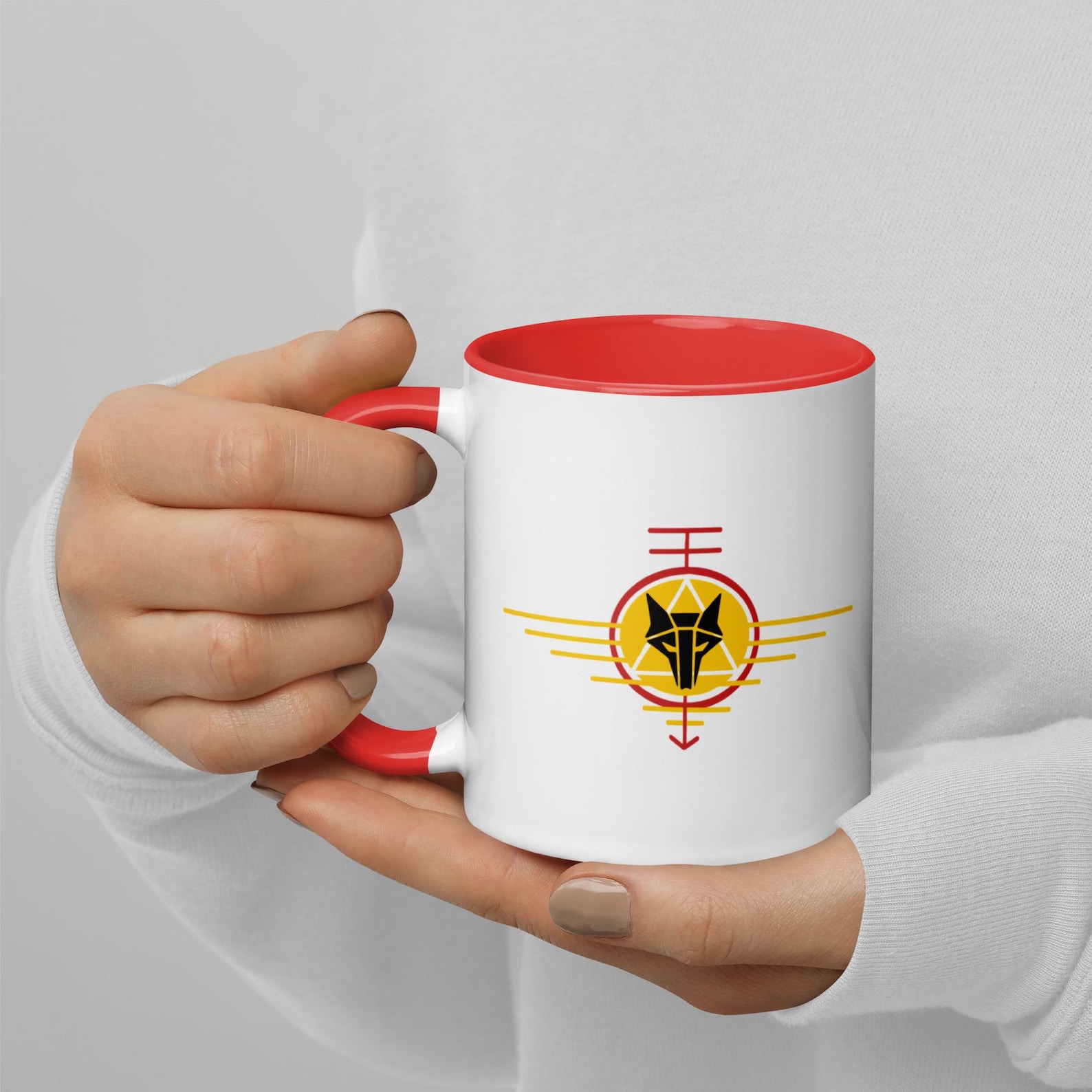 Red Rising Mug, Gold and Red Sigil, Red Coffee Mug, Howler, House Mars ...