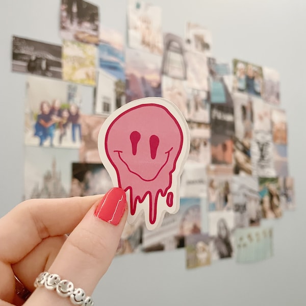 Preppy Smiley Face Stickers - Etsy