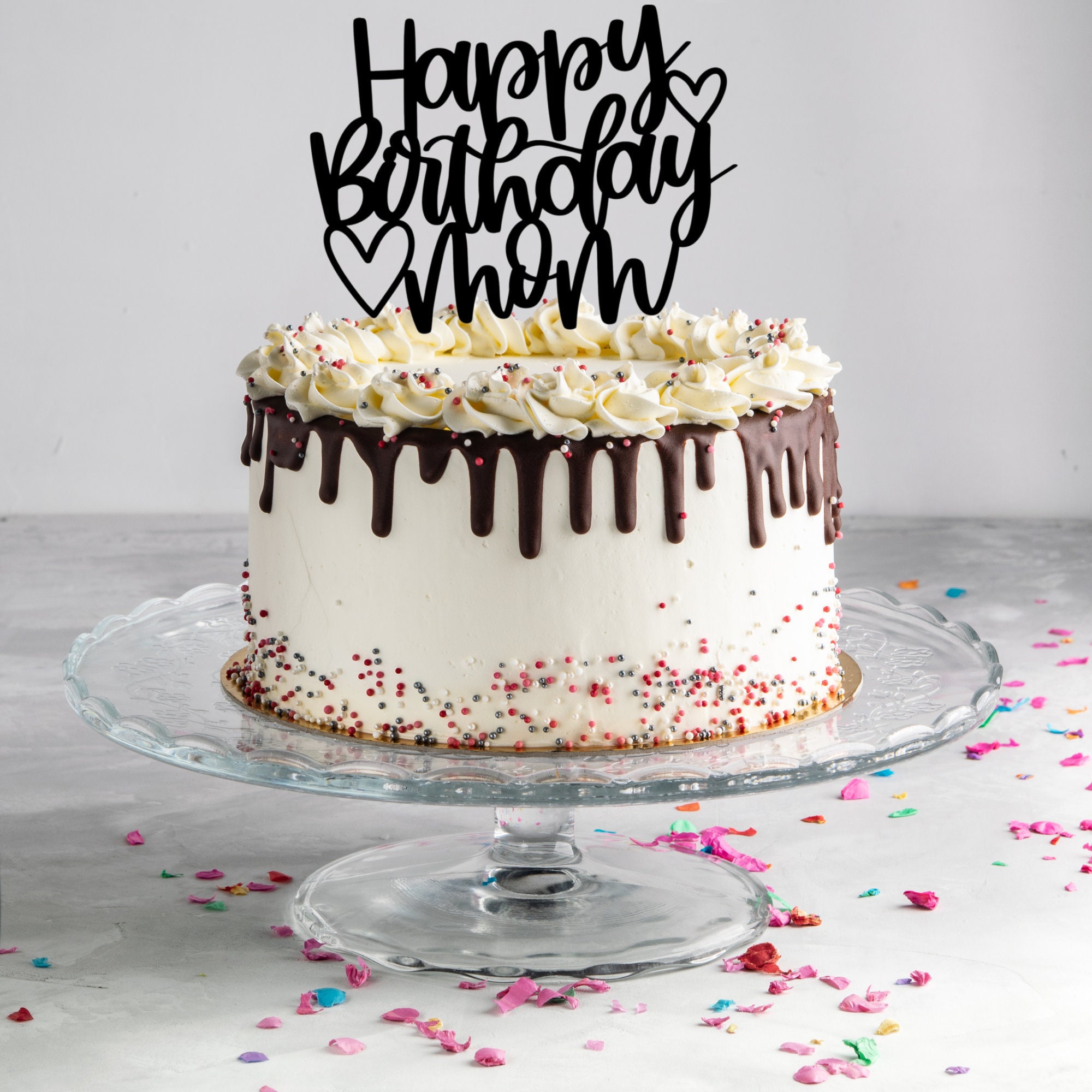 Happy Birthday Mom Svg - Etsy