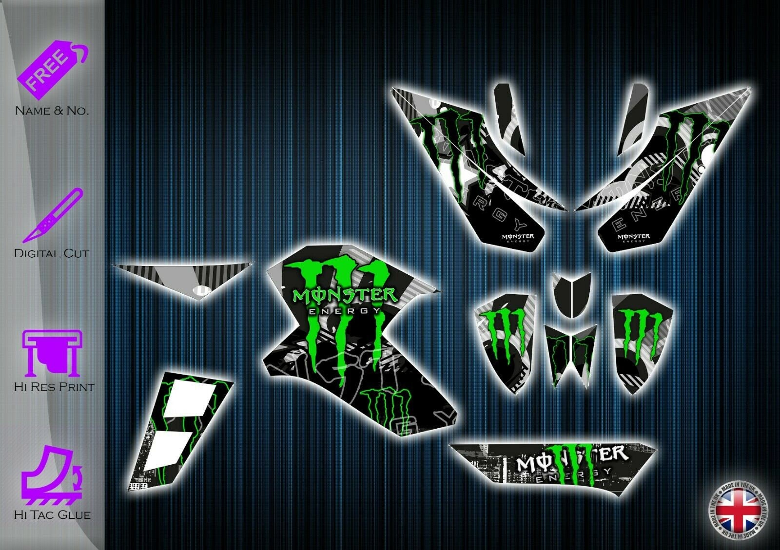 Apache Rlx 320 / 450 Stickers Graphics Kit Decal Triton - Etsy