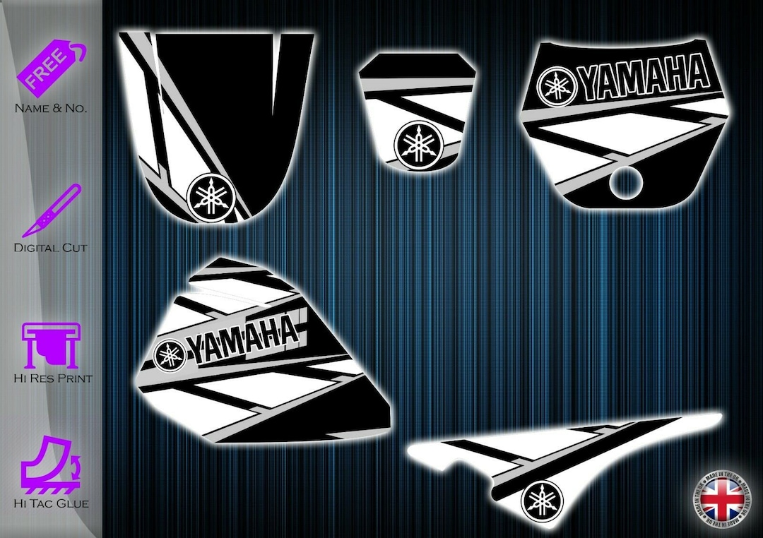 Yamaha Pw80 Stickers - Pw 80 Graphics Kit - Pw80 Decals - Pw 80 ...