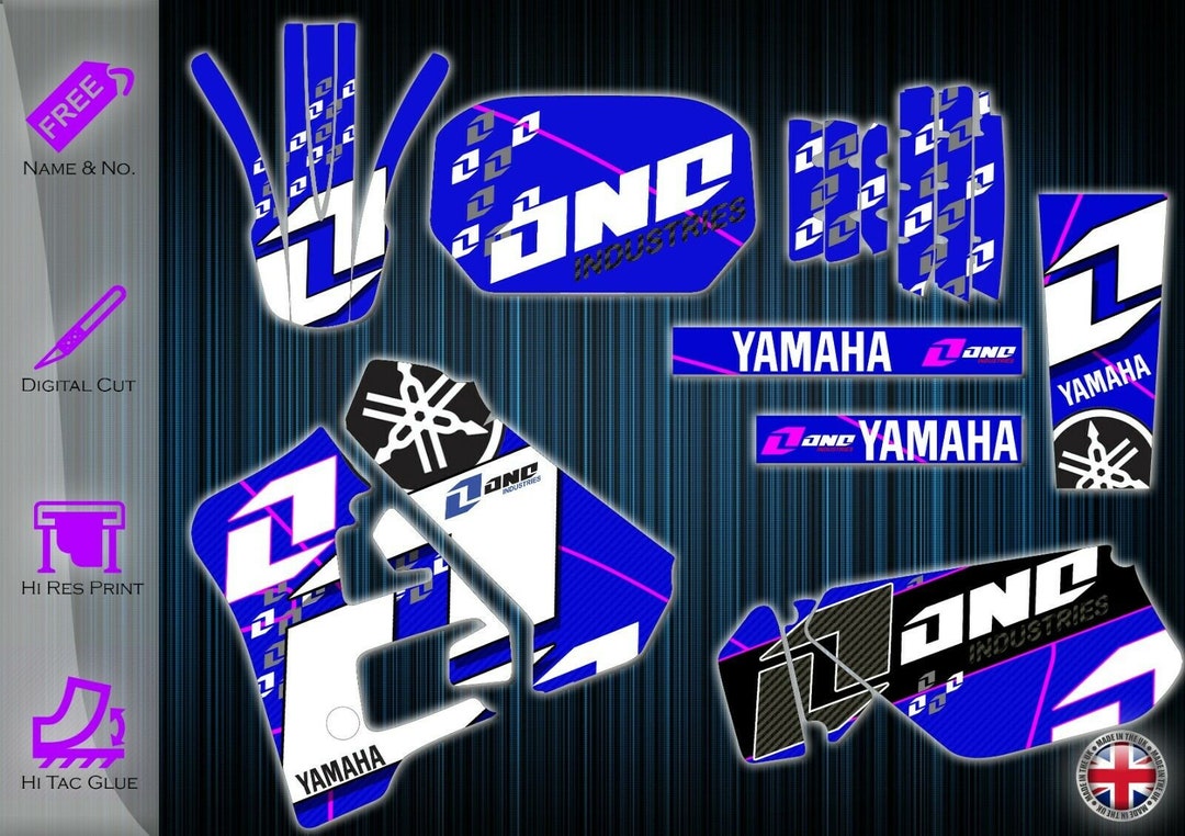 Yamaha Dtr125 Stickers - Dtr Graphics Kit - Yamaha Decals - Dt125r ...