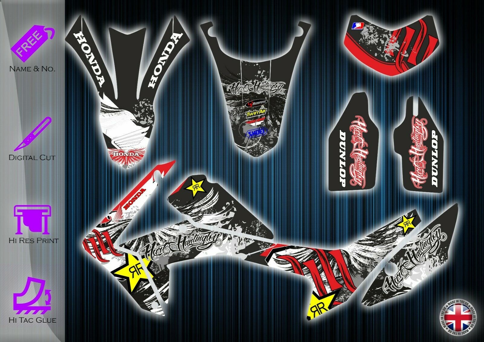 Honda Crf250l Stickers Crf Graphics Kit Crf250 L Decals Graphics Kit ...