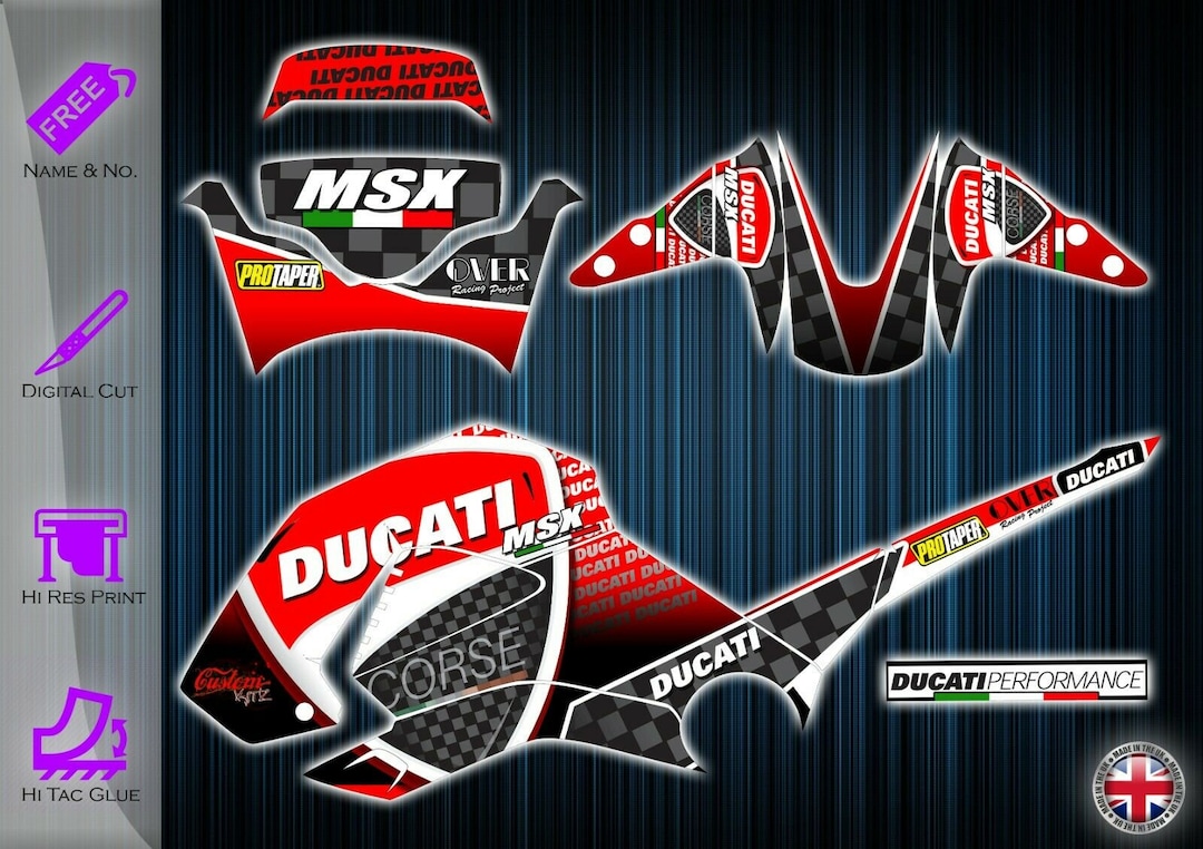 Honda Msx 125 Stickers - Msx Graphics Kit - Msx Decals - Grom Graphics ...