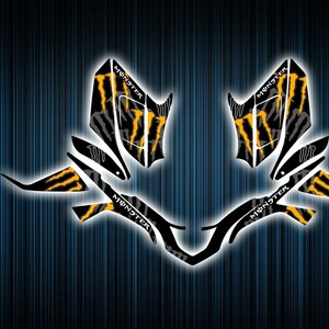 Adly 500 Stickers - Adly 400 Graphics Kit - Decals Quadzilla 400 ...