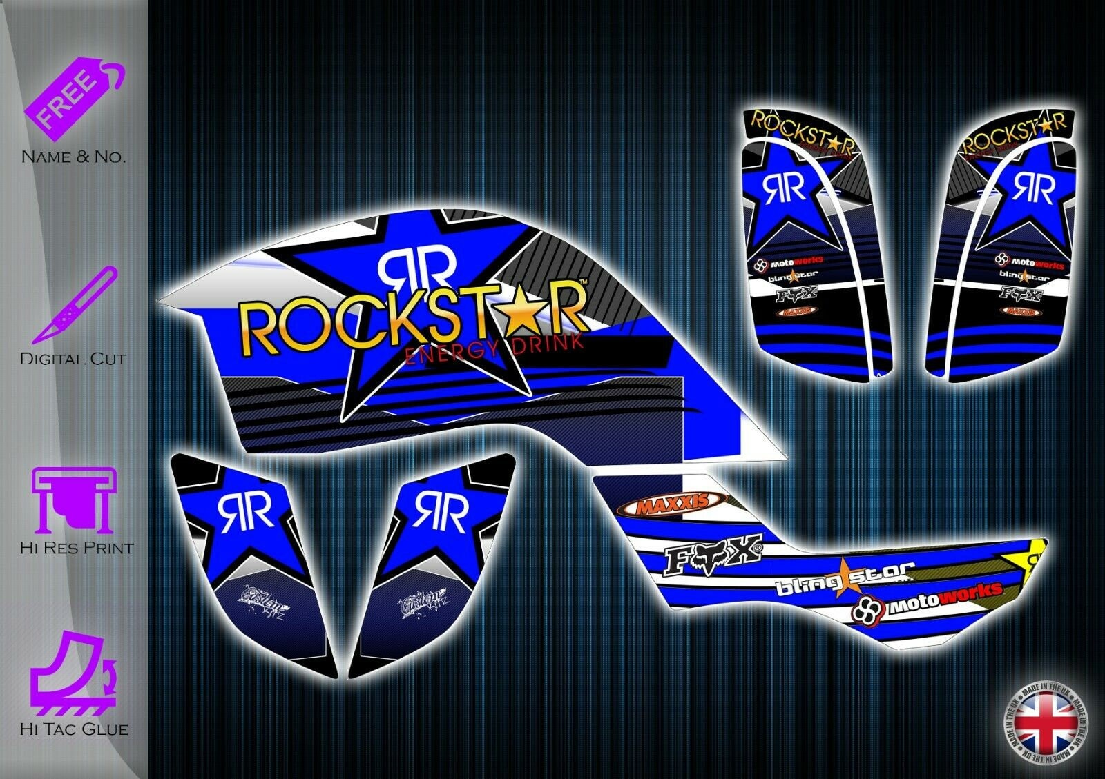 Yamaha raptor 660 stickers raptor 660r graphics kit decals | Etsy