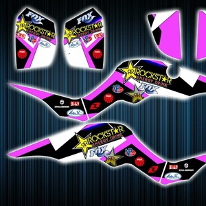 Quadzilla Proshark 100 Stickers Graphics Kit Decals Quadzilla Graphics ...
