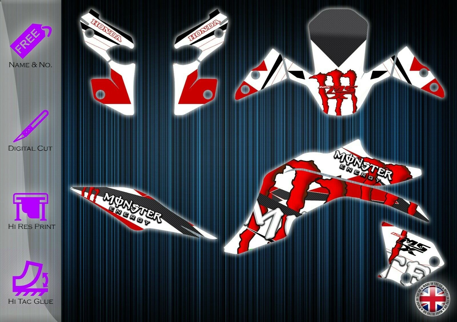 Honda Msx 125 Stickers Msx Graphics Kit Msx Decals Grom - Etsy