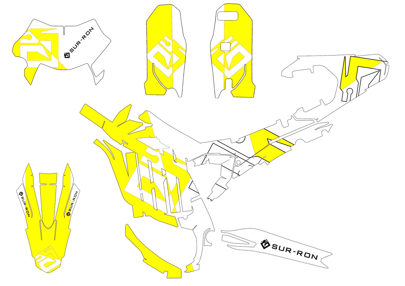 Sur-ron Ultra Bee Graphics Kit: Motocross Decals - Etsy