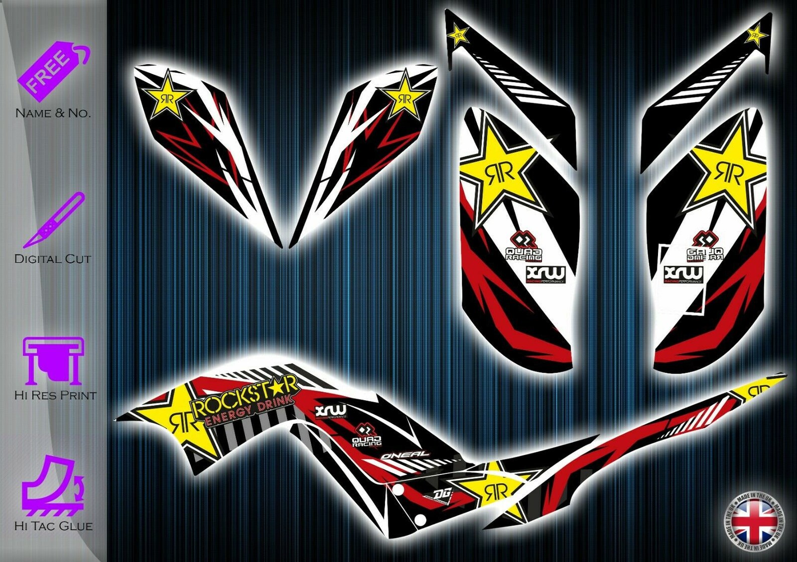 Yamaha Raptor 700 Stickers Graphics Kit Decals Yfm 700 Atv | Etsy