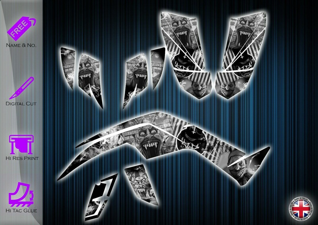 Quadzilla 450 Sport Stickers Graphics Kit Dinli Decals - Etsy