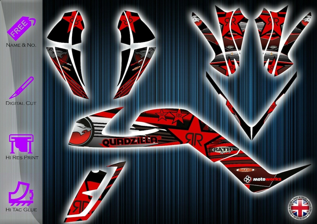 Quadzilla 450 Rs Sport Stickers - Graphics Kit - Rs450 Decals ...