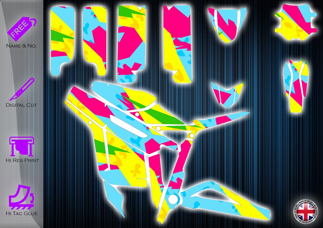 Talaria Sting Graphics , Talaria Sticker Kit, Decals, MX3/ MX4 Talaria ...