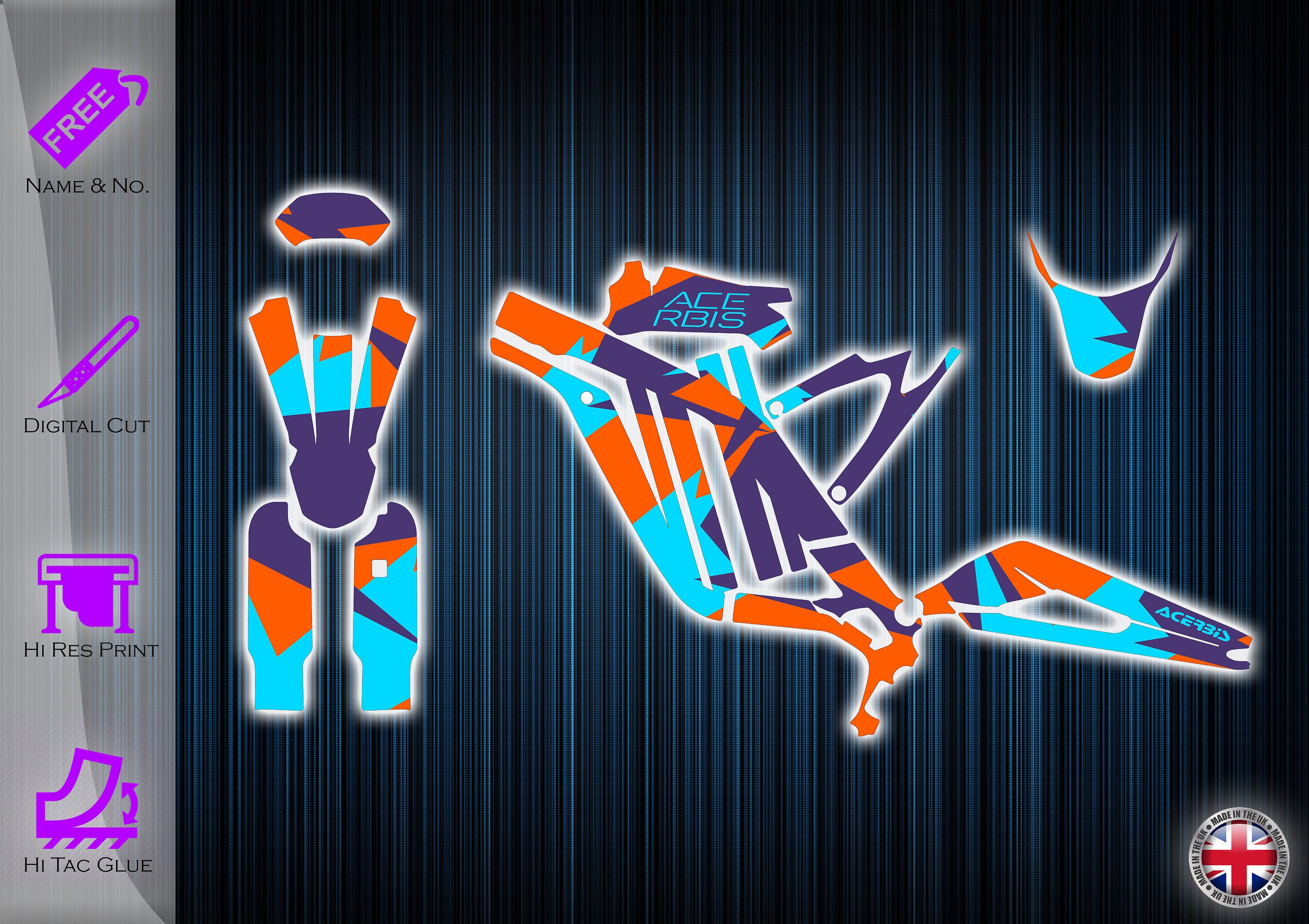 Sur Ron Decal Template