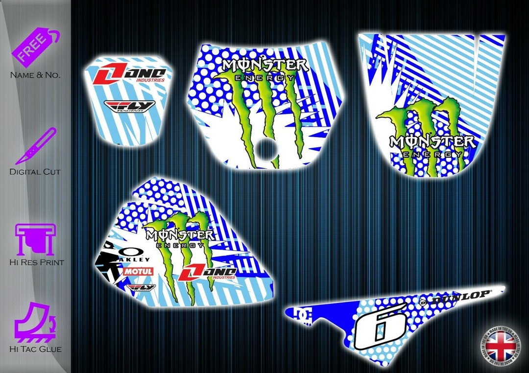 Yamaha Pw80 Stickers Pw 80 Graphics Kit Pw80 Decals Pw - Etsy